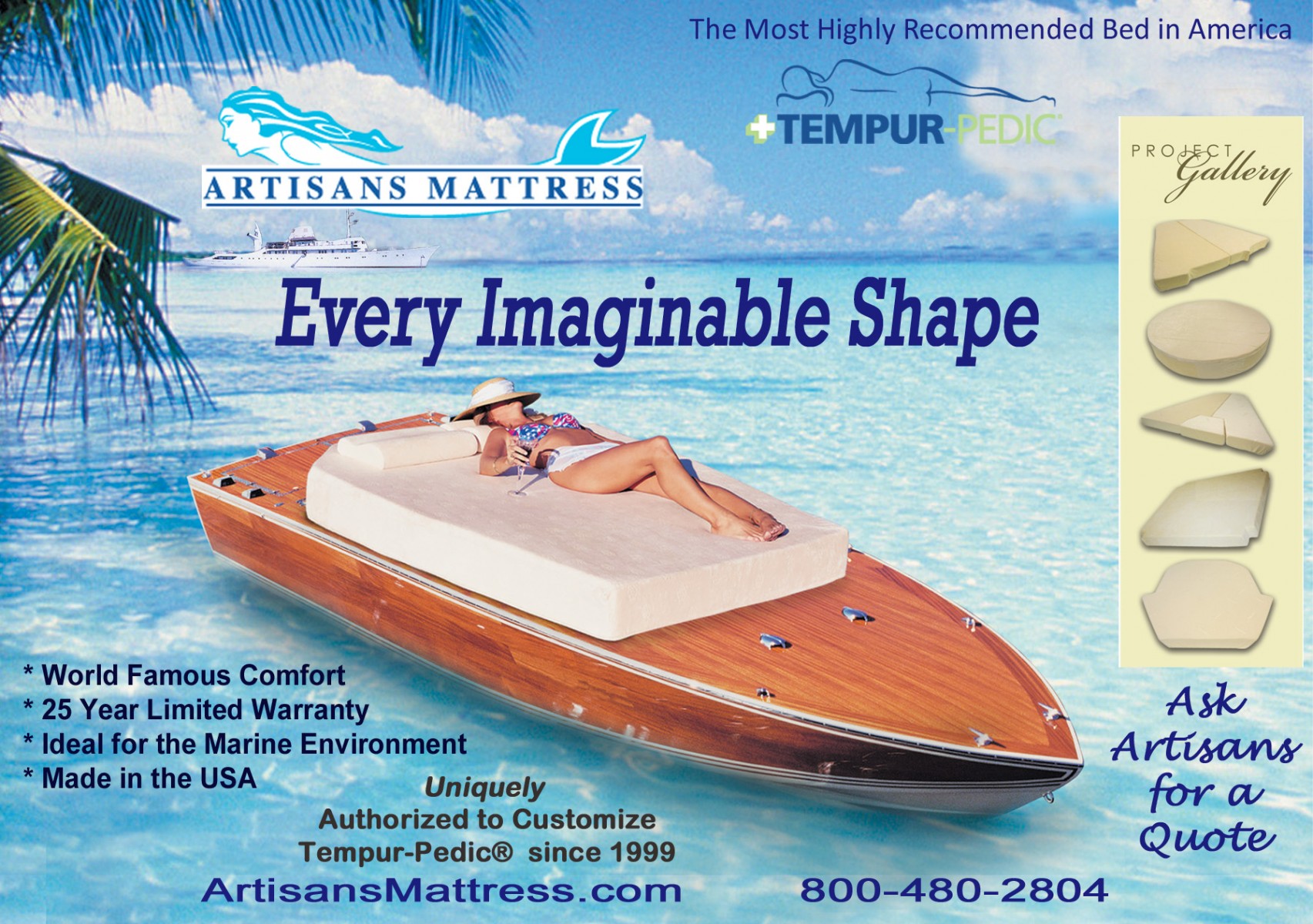 Brochures and past Advertisements - Artisans Custom Mattress